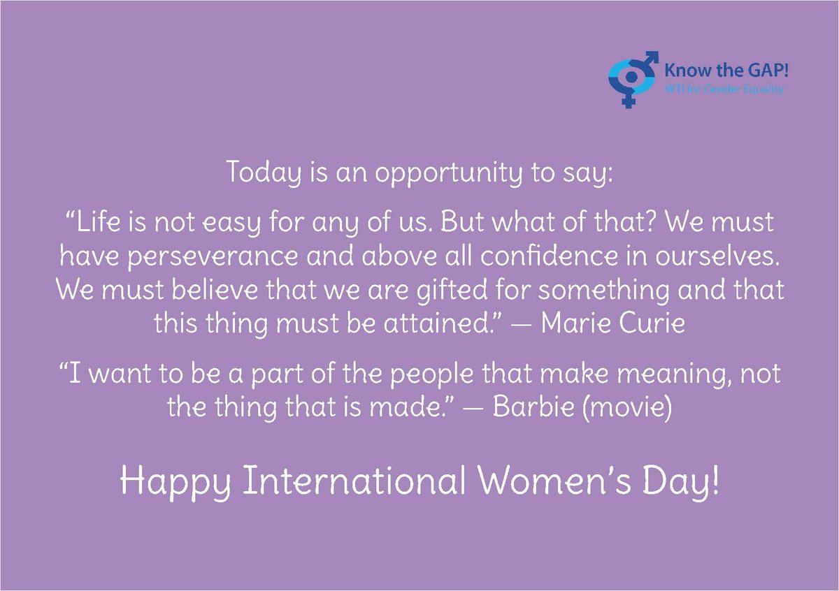 This year’s theme for International Women’s Day (8 March) is ‘Inspire ...